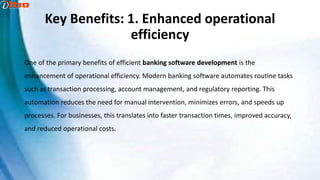 How Efficient Banking Software Development Can Streamline Your Business ...