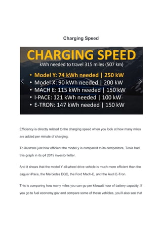 How Efficient Is The Tesla Model Y | PDF