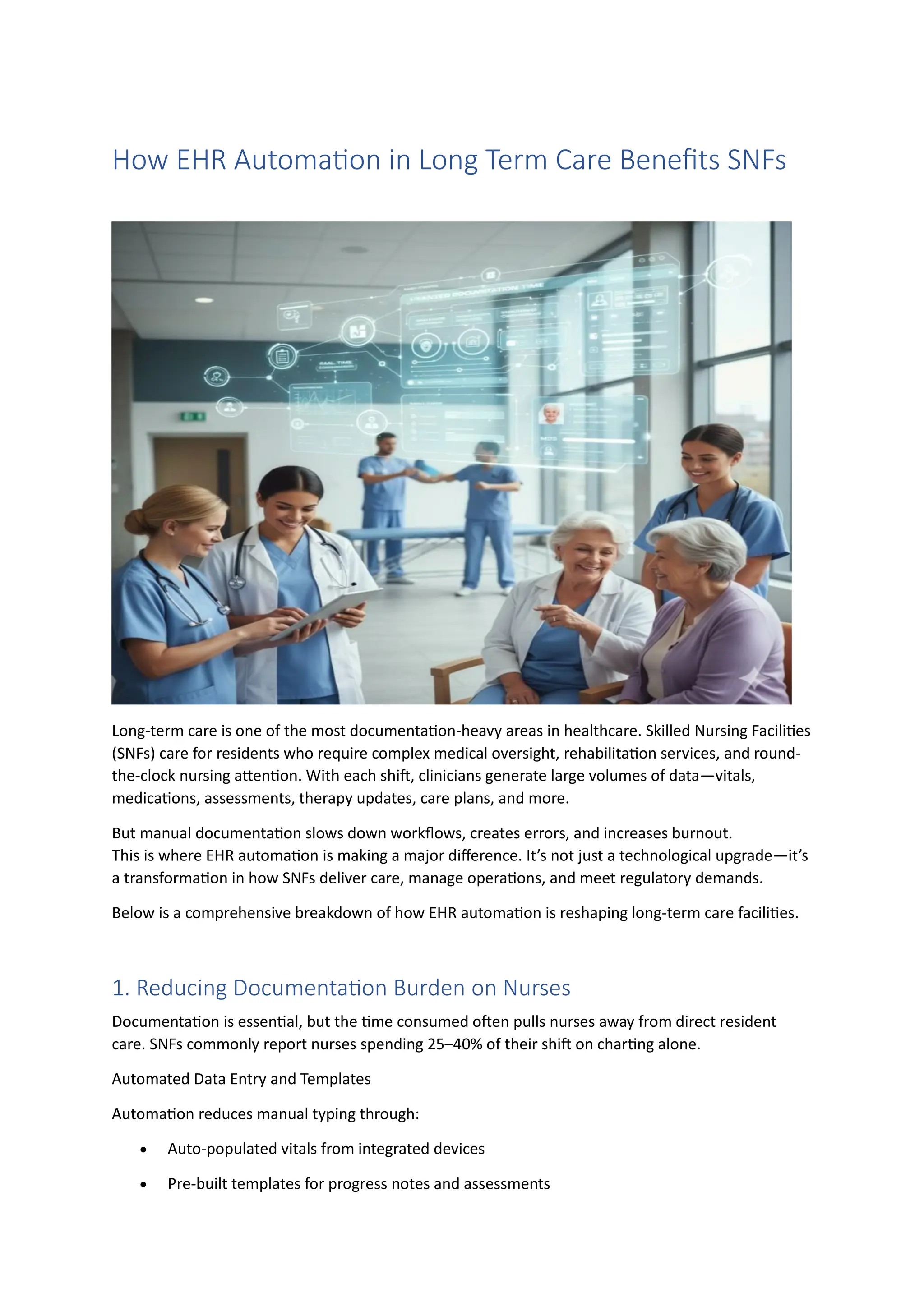 How EHR Automation in Long Term Care Benefits SNFs.pdf