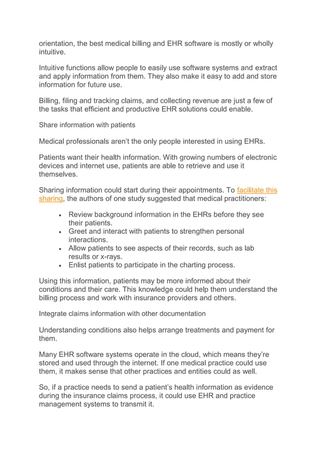 How EHR Billing and Coding Can Improve Revenue Cycle | PDF | Health ...