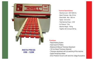 Howell Machines, Hyderabad, Wood Working Machines | PDF