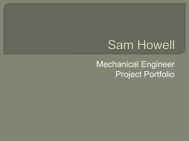 Sam Howell Portfolio | PPT