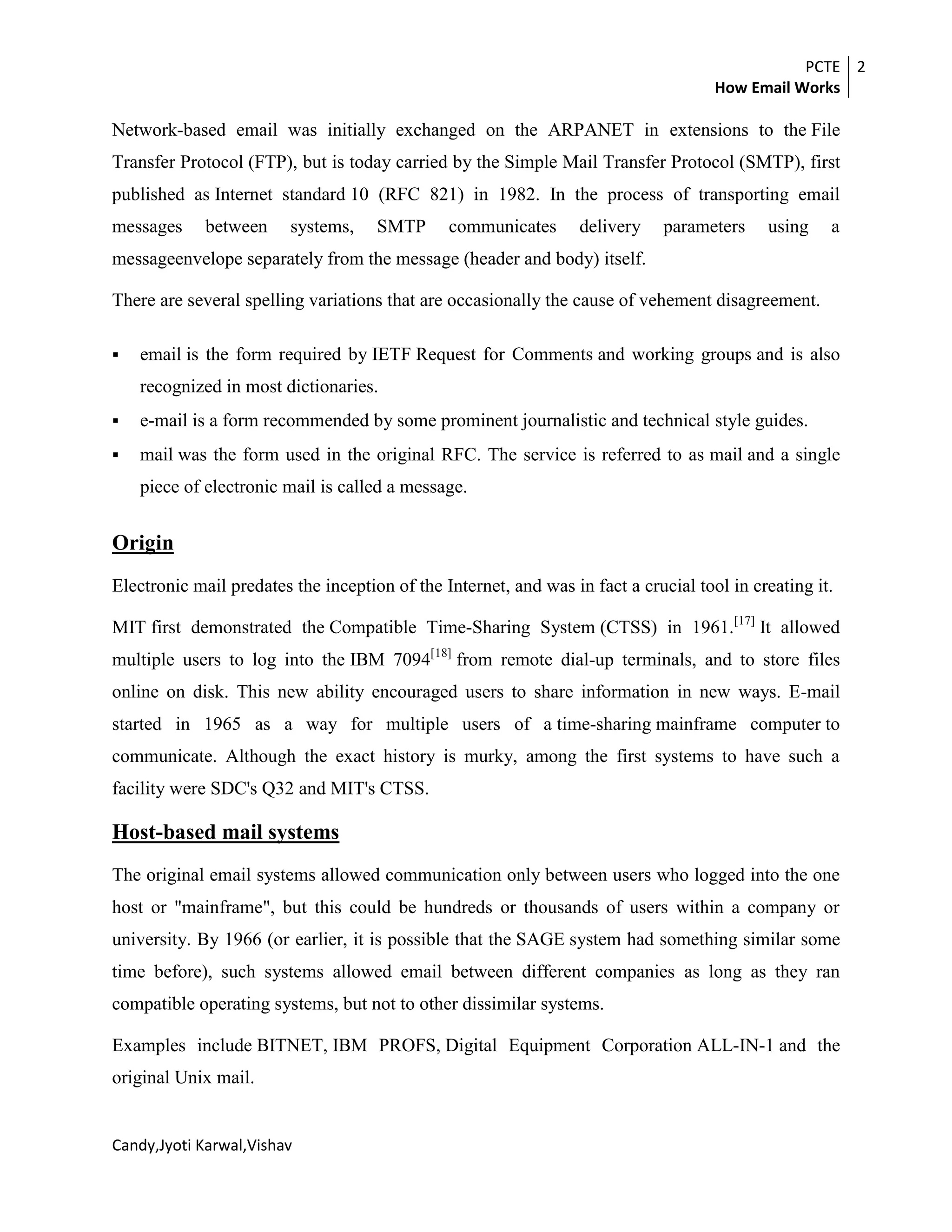 How email works | DOCX