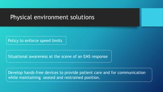 How ems can improve with newest patient safety recommendation | PPT