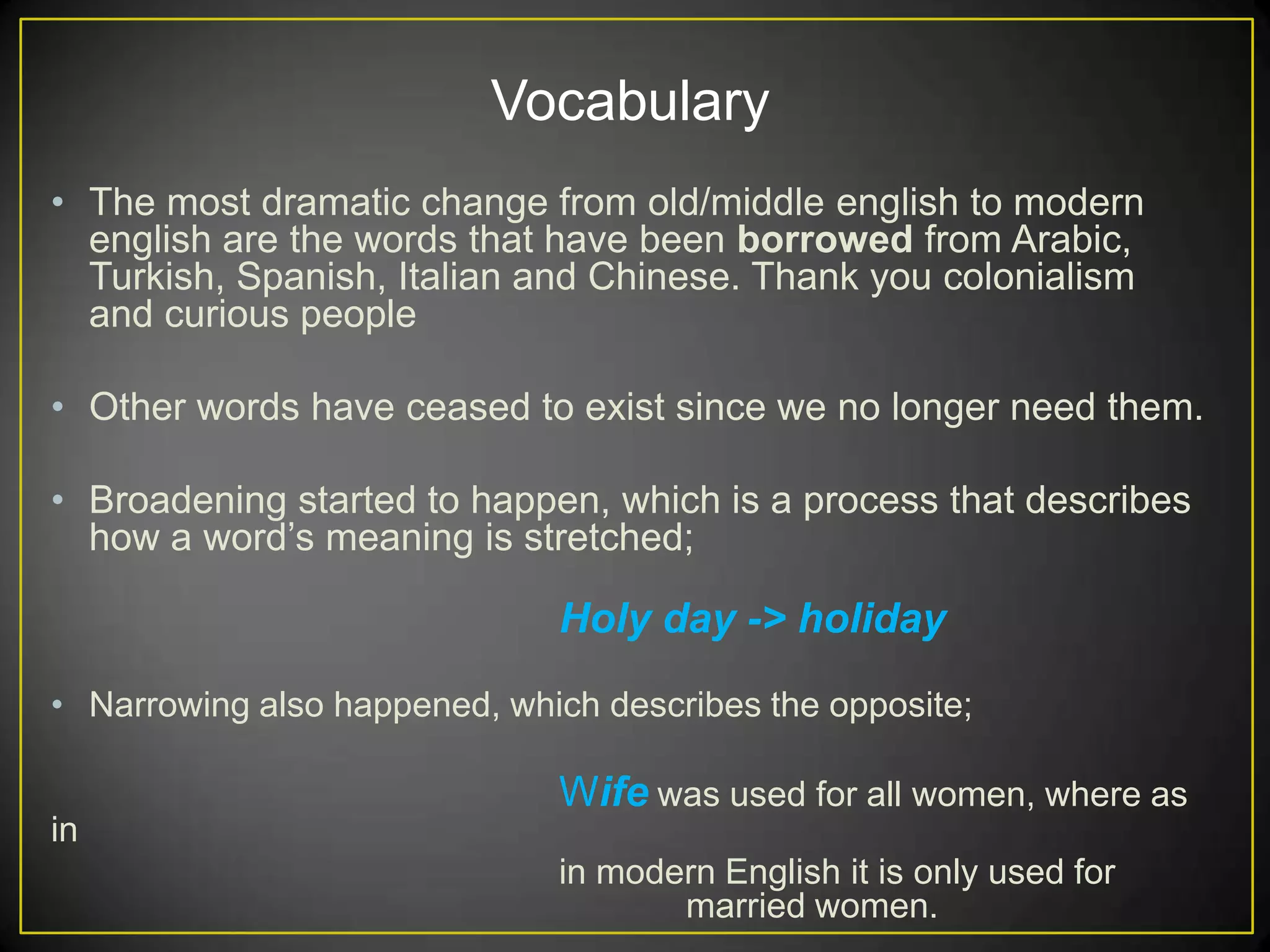 How English Changed | PPT