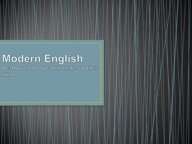 How English Changed | PPT