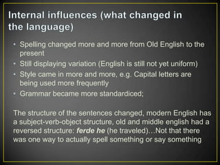 How English Changed | PPT