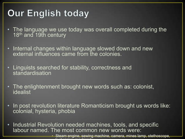 How English Changed | PPT | Free Download