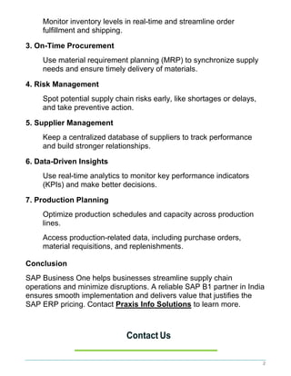 How Enterprise Resource Planning Helps Reduce Supply Chain Disruptions ...
