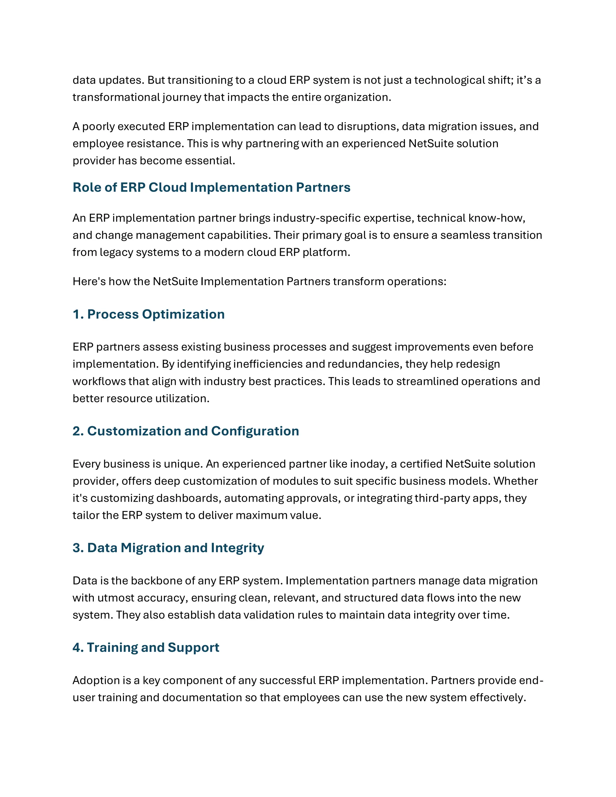 ERP Cloud Implementation: Operational Impact | PDF