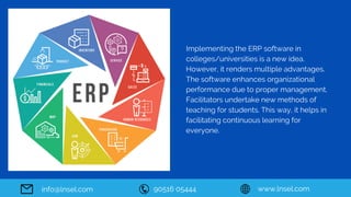 How ERP System Make College Education Efficient? | PPT