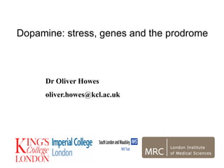 Dopamine: Stress, Genes and the Prodrome | PDF