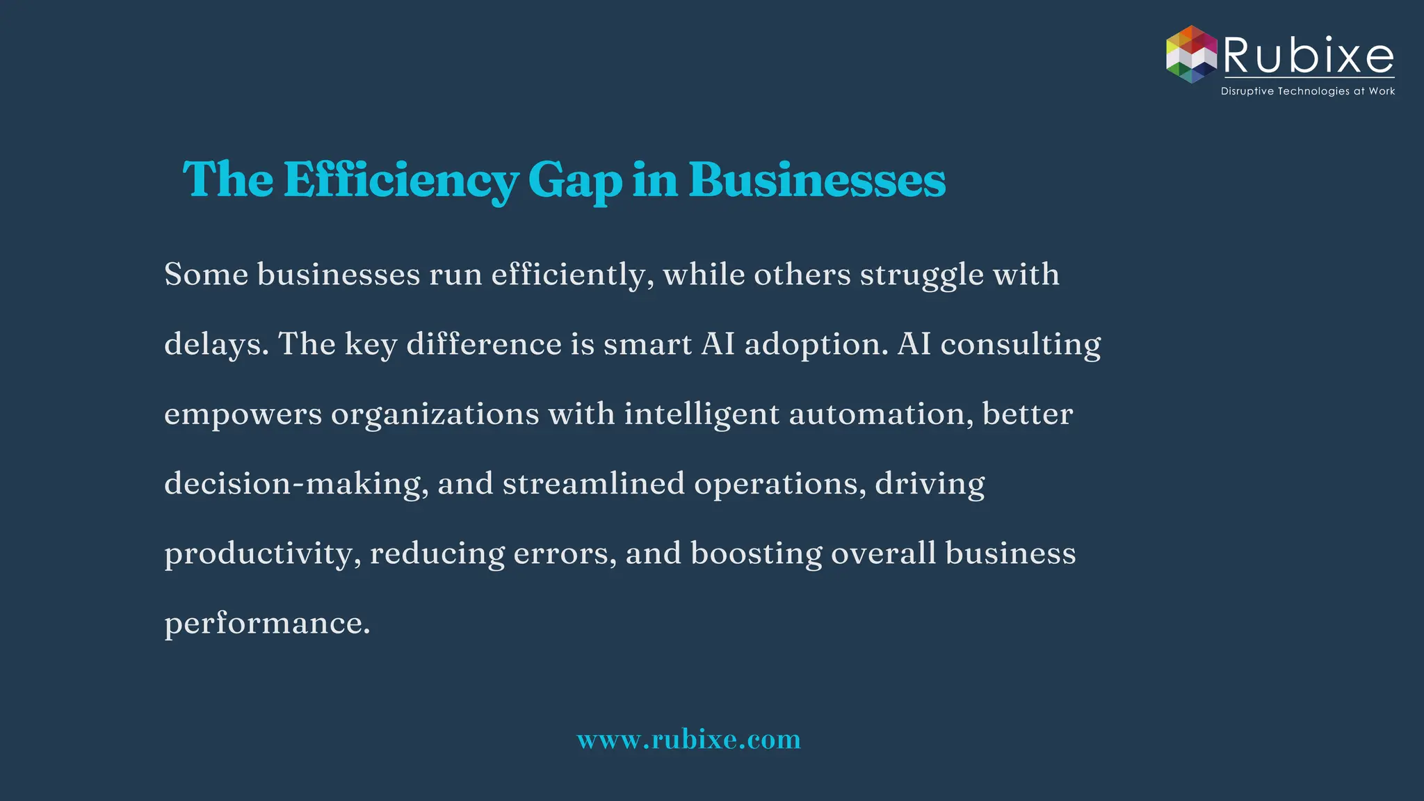 How Expert AI Consulting Improves Tech Operations | Rubixe | PDF