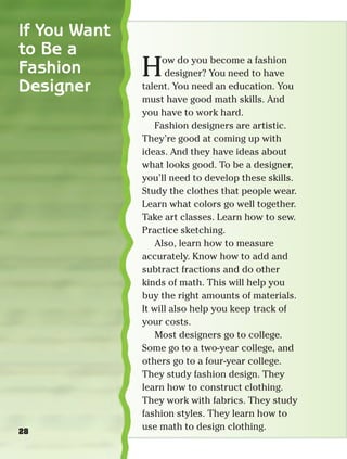 How fashion designers use math | PDF