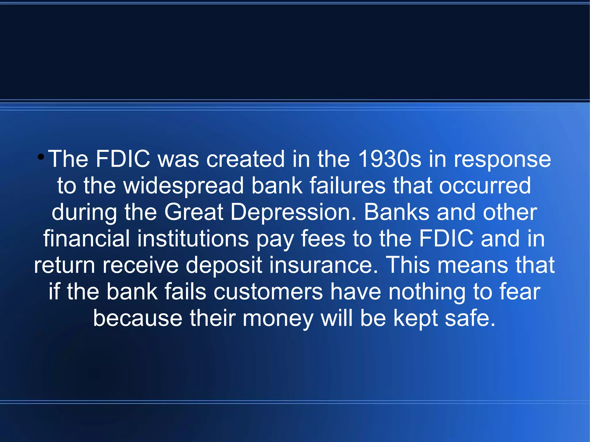 How Federal Deposit Insurance Works | PPT