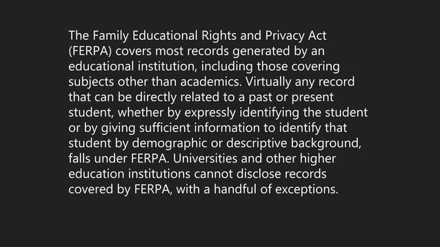 How FERPA Works | PPT