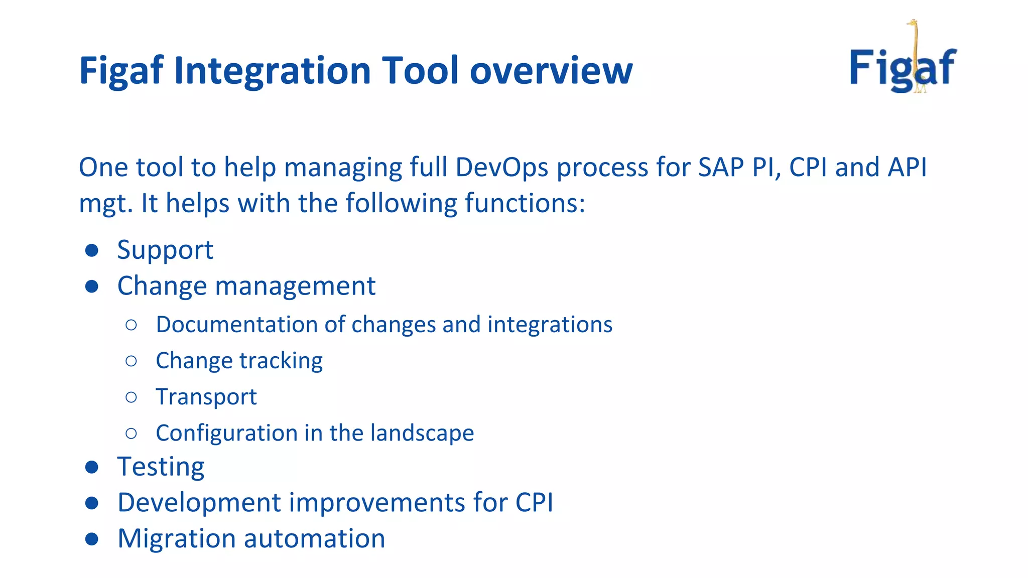 How figaf help your business with SAP PI/PO/CPI | PPTX