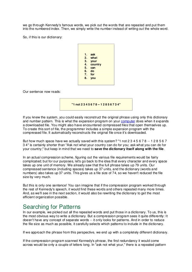How file compression works