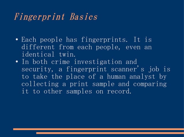 How Fingerprint Scanners Work | PPT