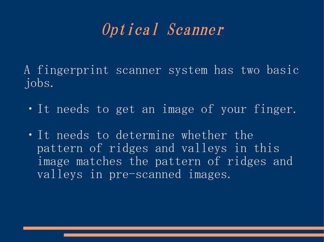 How Fingerprint Scanners Work | PPT