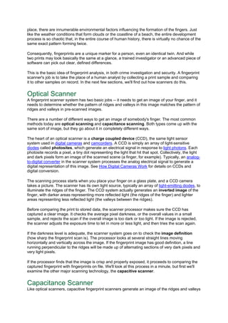 How fingerprint scanners work | PDF