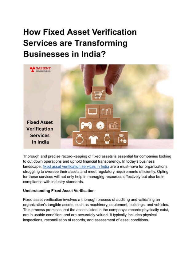 How Fixed Asset Verification Services are Transforming Businesses in India.pdf