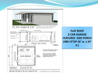 Flat Roof Garages Designs