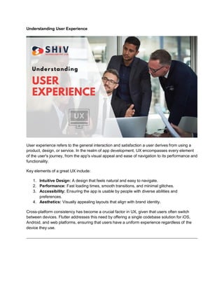 Top Benefits of UX Design in Flutter Development | PDF