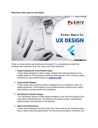 Top Benefits of UX Design in Flutter Development | PDF