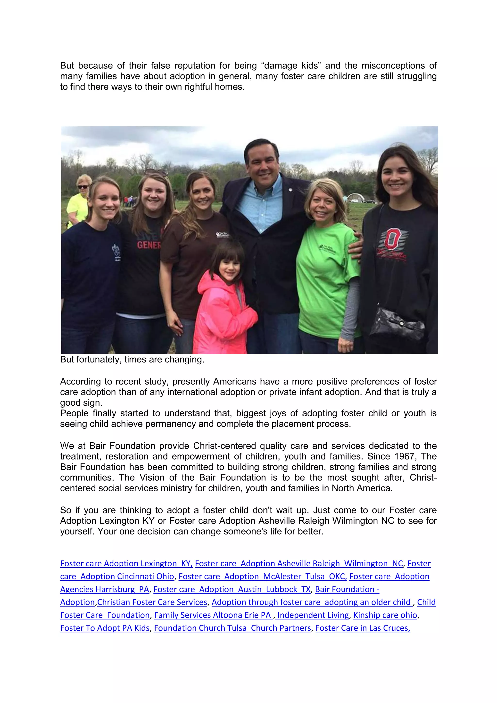 How foster care adoption is the best thing happens with you | PDF