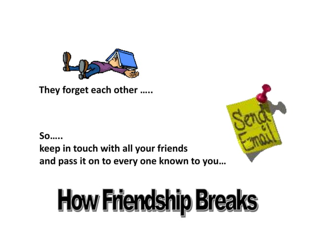 How friendship breaks | PPTX