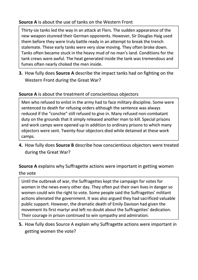 Example National 5 History questions - How fully? | PDF | Crime ...