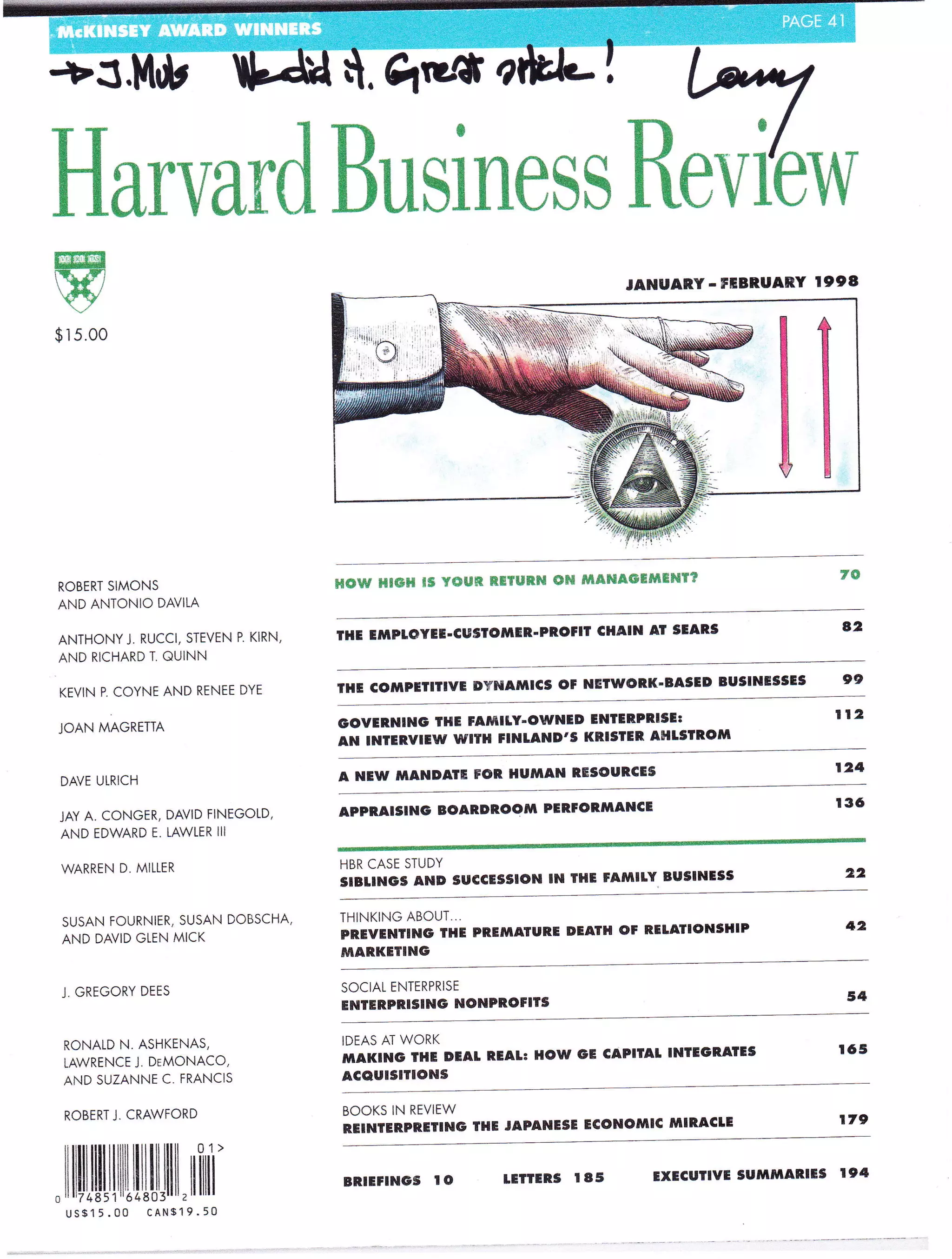 How GE integrates acquisitions (hbr article) | PDF