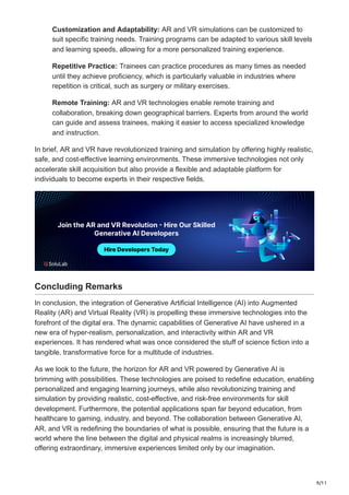 How Generative AI Shaping the Future of AR and VR Experiences.pdf | Free Download