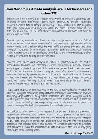How Genomics & Data analysis are intertwined each other (1).pdf