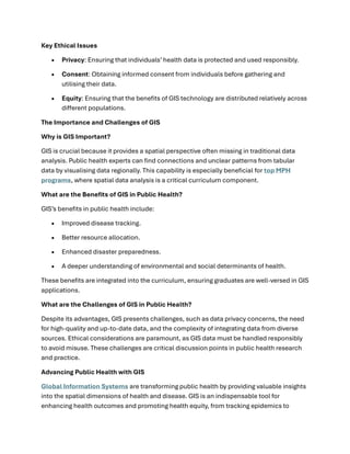 How GIS in Public Health is Shaping the Future of Healthcare? | PDF
