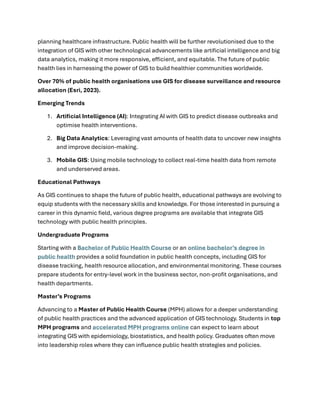 How GIS in Public Health is Shaping the Future of Healthcare? | PDF