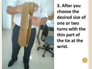 How Give A Knot Of Tie (Knot In Hand) | PPT