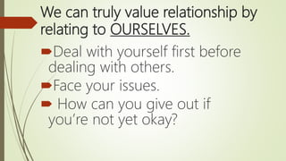 How God values relationships | PPTX