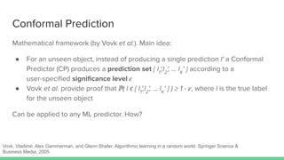How good is your prediction a gentle introduction to conformal ...