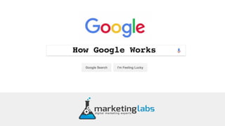 A light introduction to how Google works | PPT