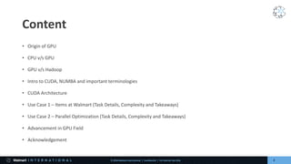 How GPU Computing saved me at work PyData talk | PDF