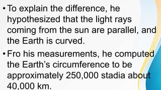 HOW GREEKS KNEW EARTH IS SPHERICAL1.1.pptx
