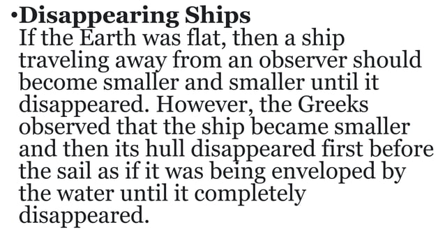 How Greeks Knew that the Earth is Spherical.pptx | Geography | Science