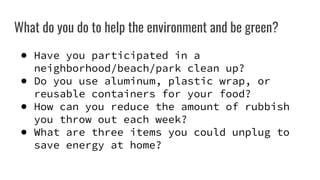 How green are you | PPTX