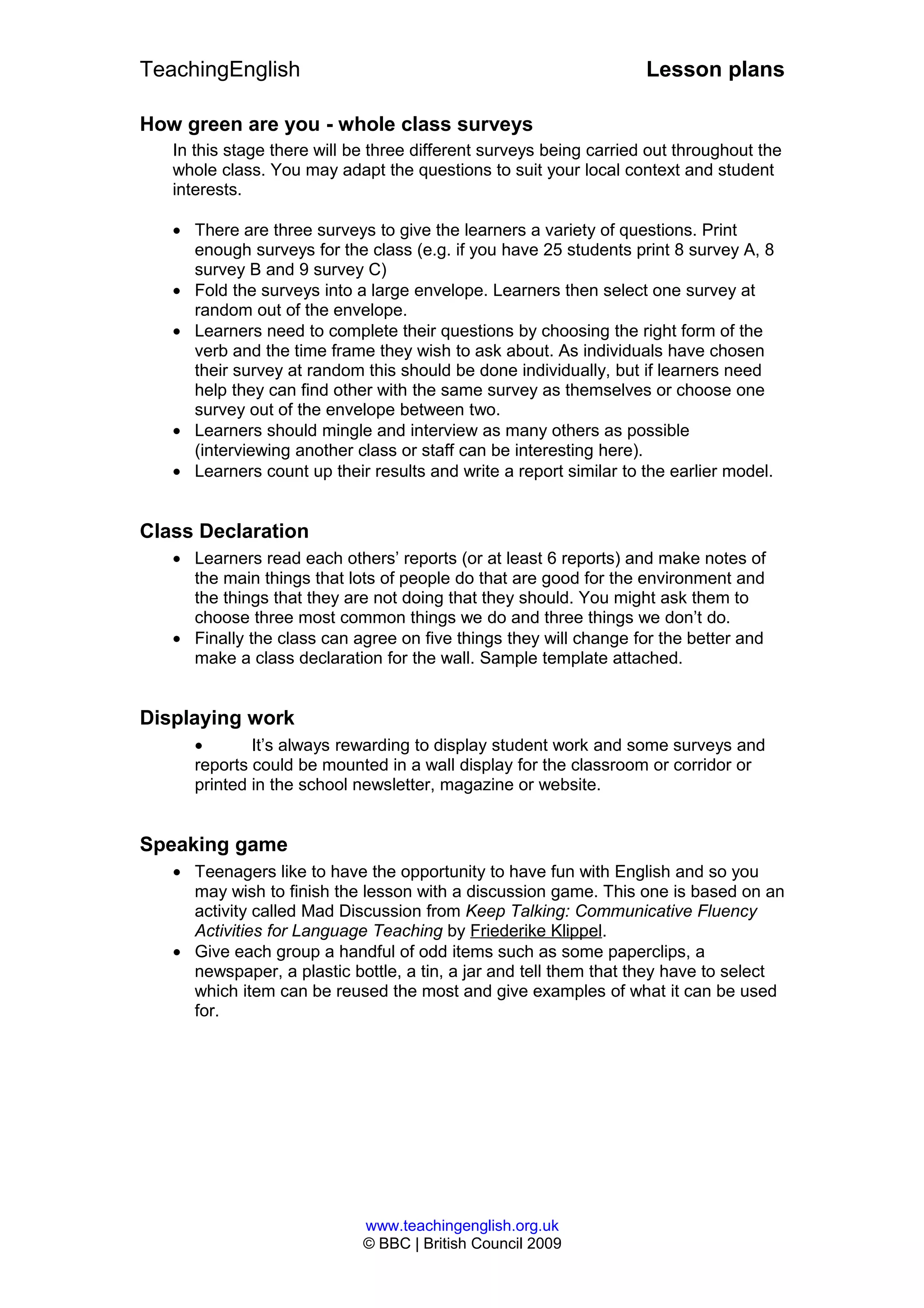 green are you lesson plan | PDF