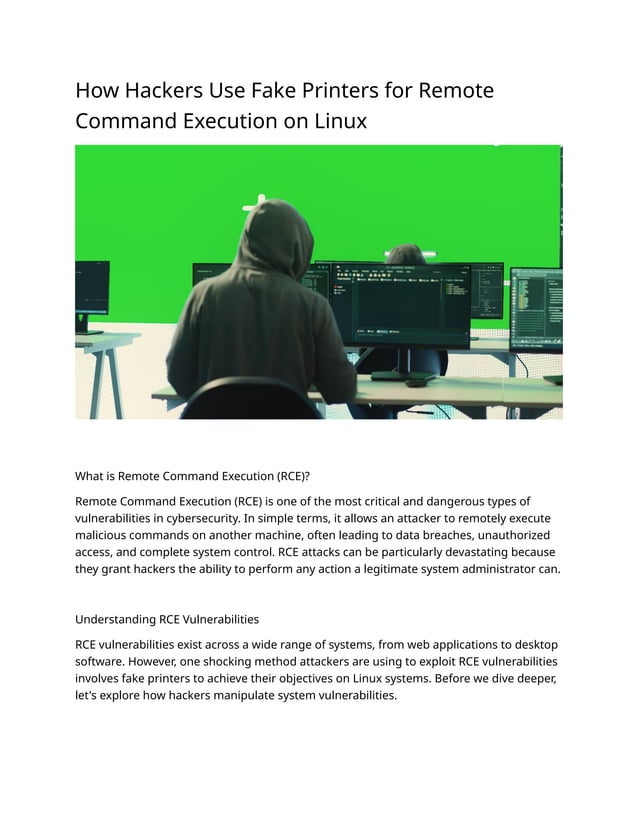 How Hackers Use Fake Printers for Remote Command Execution on Linux.docx