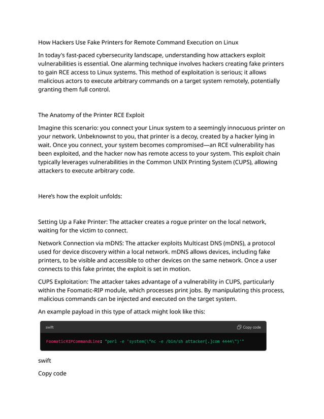 How Hackers Use Fake Printers for Remote Command Execution on Linux.docx