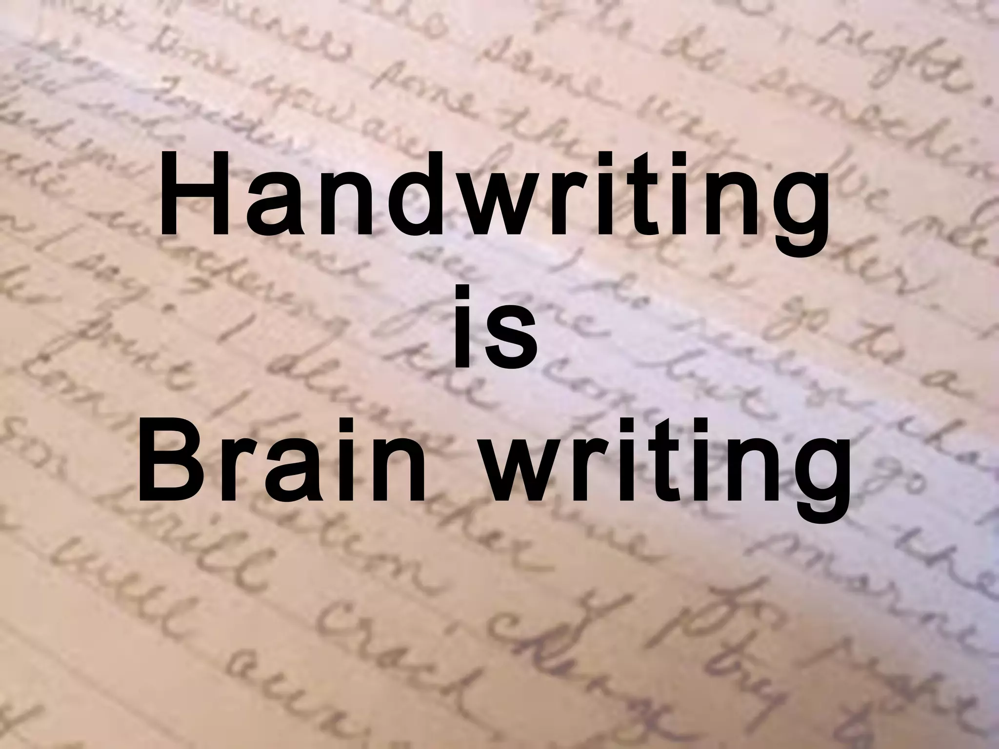 How handwriting communicates | PPT