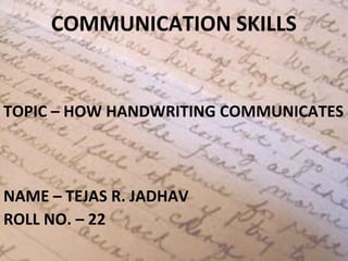 How handwriting communicates | PPT